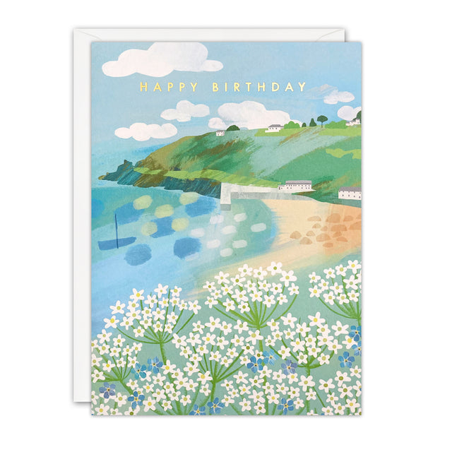 Sunny Cove Birthday Card by James Ellis