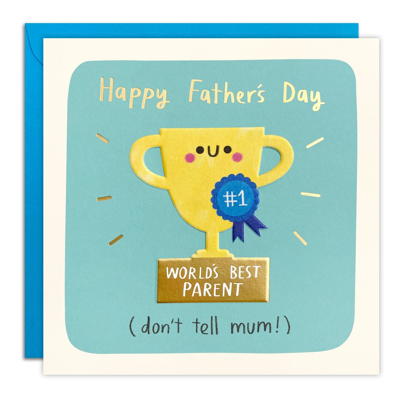 Best Parent Trophy Father's Day Card by James Ellis