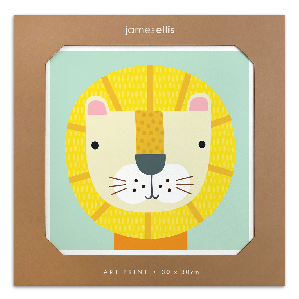 Lion Art Print by Sally Payne – James Ellis